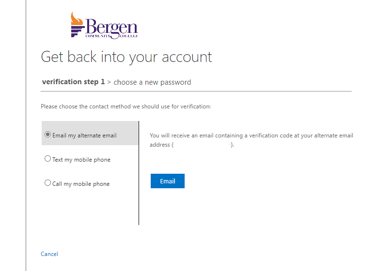 Resetting your Portal Password | Bergen Community College Resetting your Portal Password | Bergen Community College
